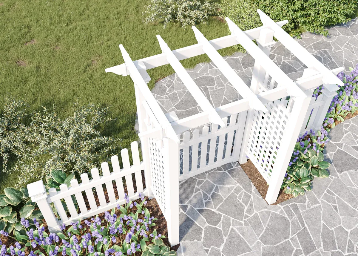 Fairfield Arbor VA84226 | Vita Vinyl Garden Arbor Kits